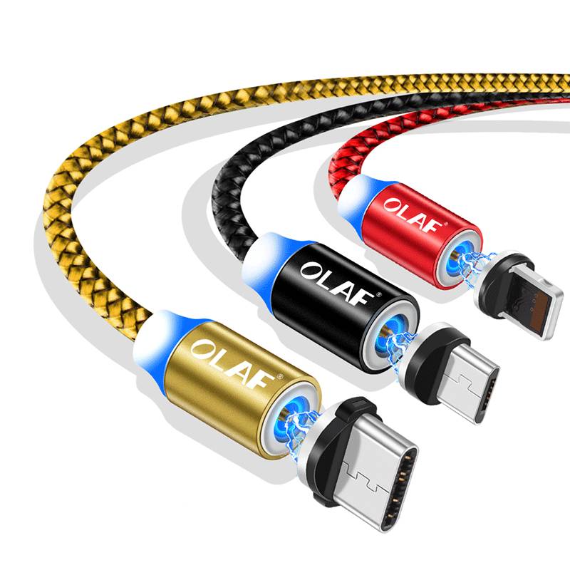 Magnetic Micro USB / Type C Braided Charging Cable - Frenxys